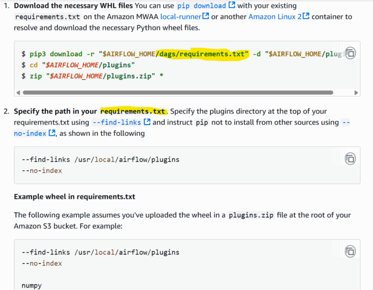 Build plugins.zip file for Airflow Requirements – Garrett Patterson